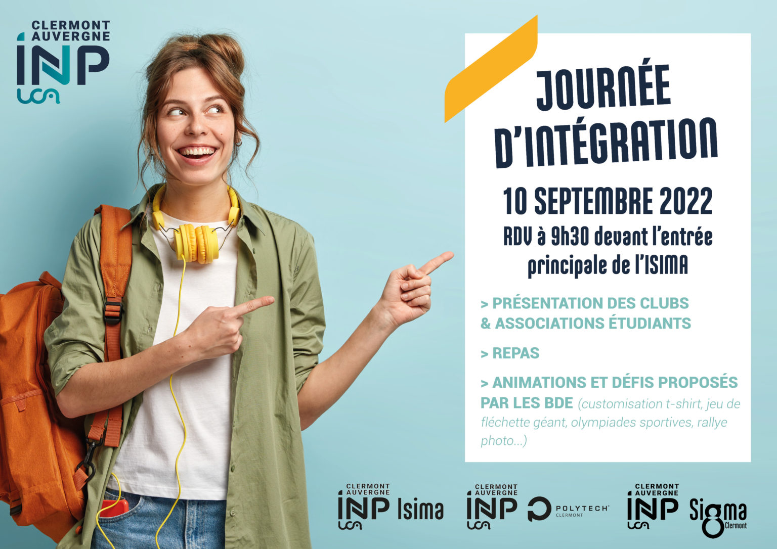 Journée d'intégration : bienvenue aux nouveaux étudiants ! - Clermont ...